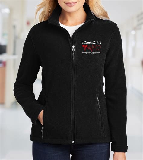Personalized Embroidered Medical Assistant Jacket Custom Nurse Fleece