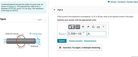 Solved I Review Constants Periodic Table A Solenoid