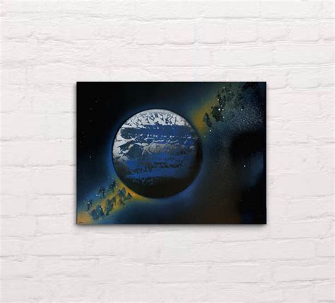 Spray Paint Space Art Etsy