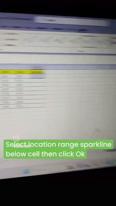 Adding Sparkline Excel Exceltips Trending Viral Video Exceltutorial Trend Exceltech