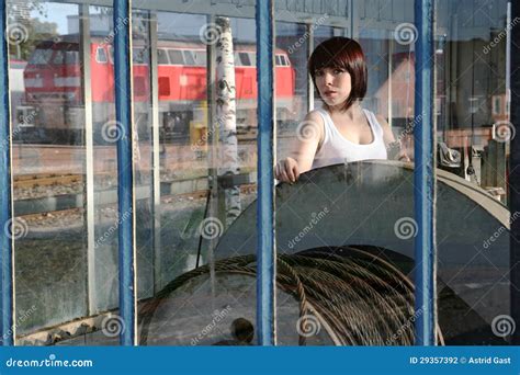 At The Control Desk Stock Photo Image Of Force Work