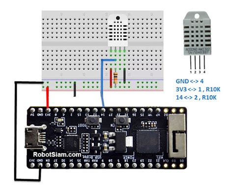สอน Micropython Esp32 Micropython แสดงอุณหภูมิจาก Dht22 ที่จอ Oled