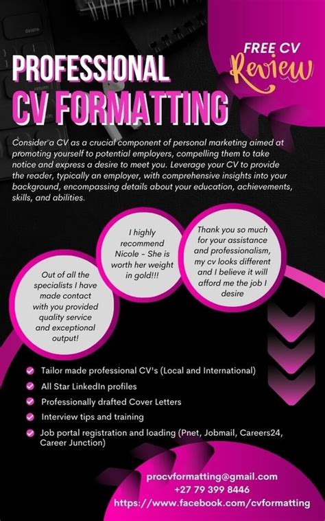 Professional Cv Formatting On Linkedin Professional Cv Formatting