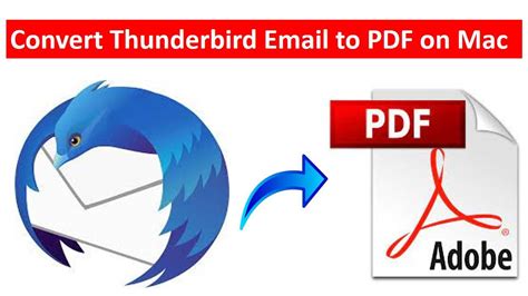 Convert Thunderbird Emails To PDF Step By Step Guide