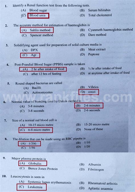 solved paper kerala psc lab assistant medical service 07 07 2018