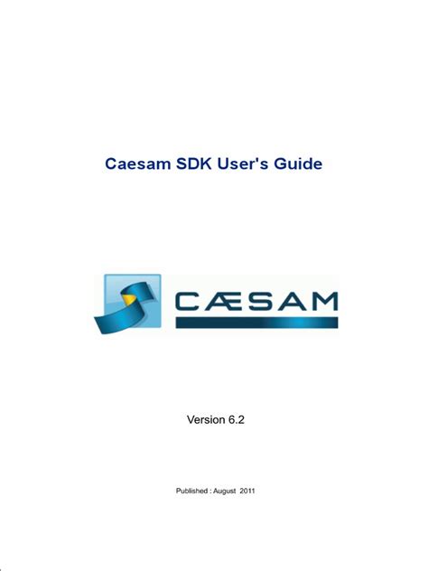 caesam sdk user s guide pdf class computer programming
