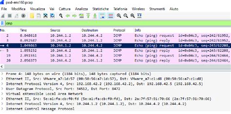 Wireshark Capture Of ICMP Traffic Between Two Pods Download Scientific Diagram