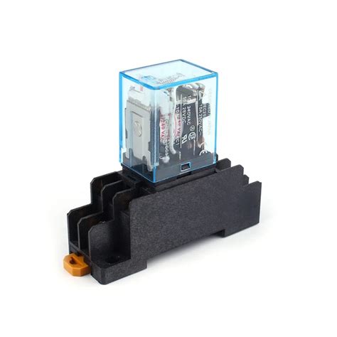240v Ac 8 Pin Coil General Purpose Relay Dpdt And Socket Base Ly2nj 10a