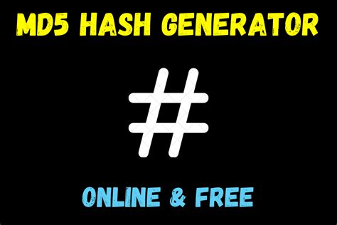 Best Online Md5 Hash Generator Tool By Abhishek Sharma Medium