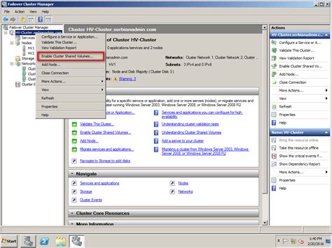 Instalacija I Konfiguracija Hyper V Failover Cluster A Serbianadmin