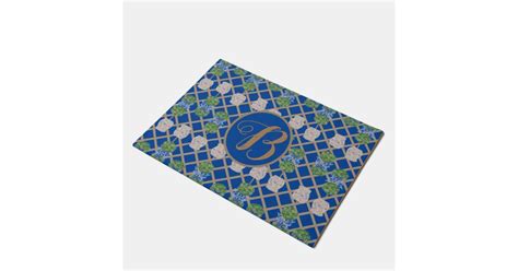 Blue Chinoiserie Ginger Jar Jars Topiary Basket Doormat Zazzle