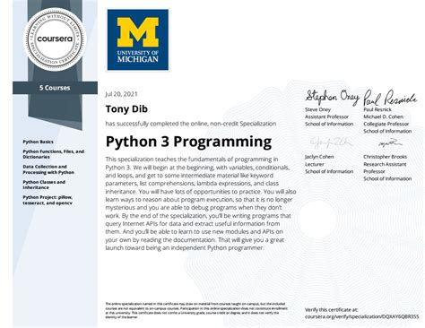 Python Python3 Programming Tony Dib