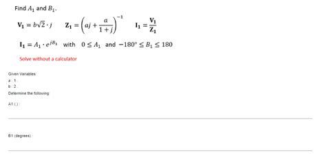 solved find a1 and b1