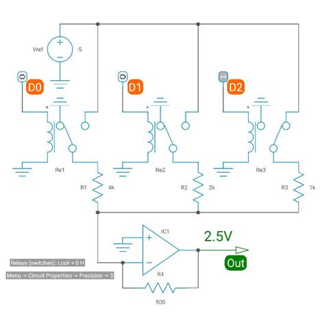 Binary Weighted Resistor Dac