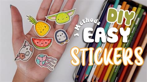 how to make easy diy stickers design talk
