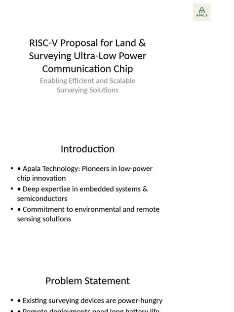 risc v low power surveying apala pdf