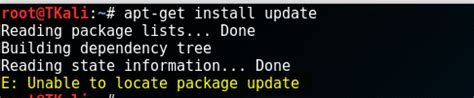 How To Fix Unable To Locate Package Update In Kali Linux Correctly