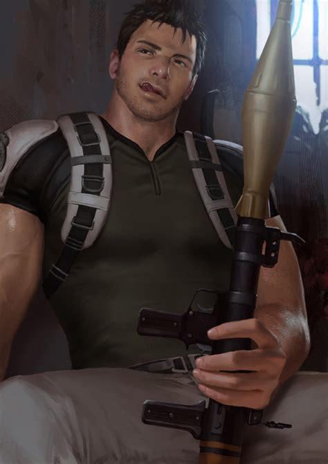 Chris Redfield Resident Evil And 1 More Drawn By Penguin Frontier