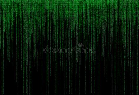 Binary Code Background Blue Glow Falling Figures Blurring Of Figures