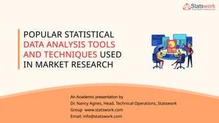 Statistical Data Analysis Service | Statistics Services – Statswork | PPT