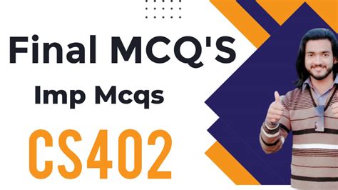 Cs402 Important Mcqs Final Term 202526