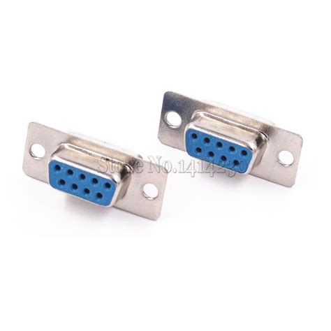 5pcs Rs232 Serial Port Connector Db9 Female Socket Vicedeal