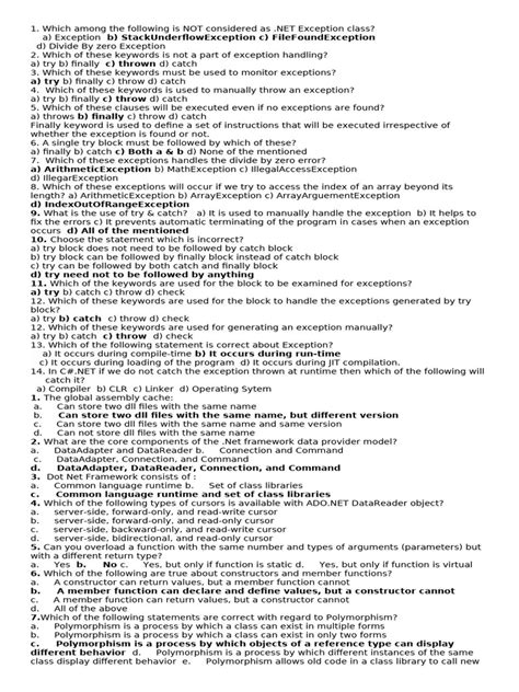 Mcq Pdf Method Computer Programming Class Computer Programming