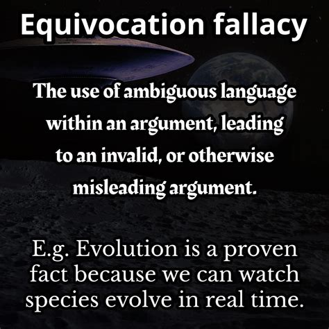 What Is The Equivocation Fallacy