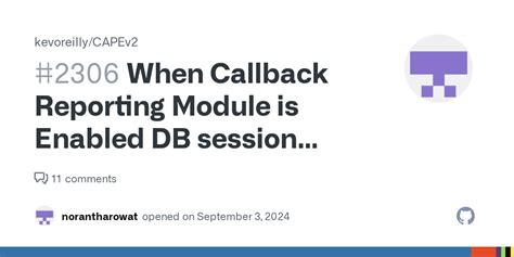 When Callback Reporting Module Is Enabled Db Session Error Happens