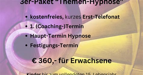 Preise | Hypnose-Lienz