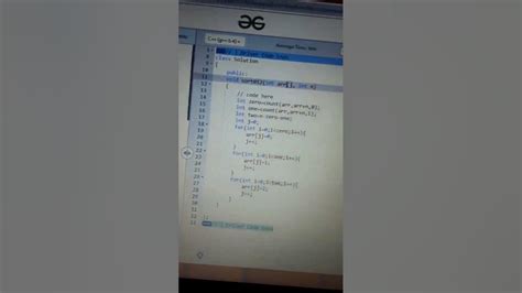 Sort An Array Of 0s 1s And 2s C Solution Youtube