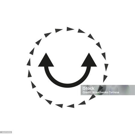 원형 동작 주기 아이콘입니다 회전 화살표 연속성 개념 단순하고 추상적입니다 벡터 일러스트 레이 션입니다 주당순이익 10 개념에 대한 스톡 벡터 아트 및 기타 이미지 Istock