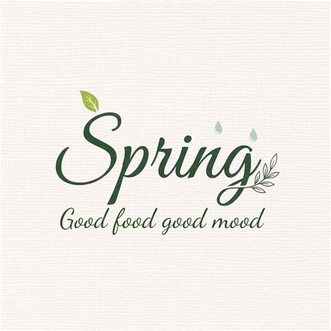 Spring Good Food Good Mood