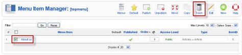 How To Delete Menu Item In Joomla 15