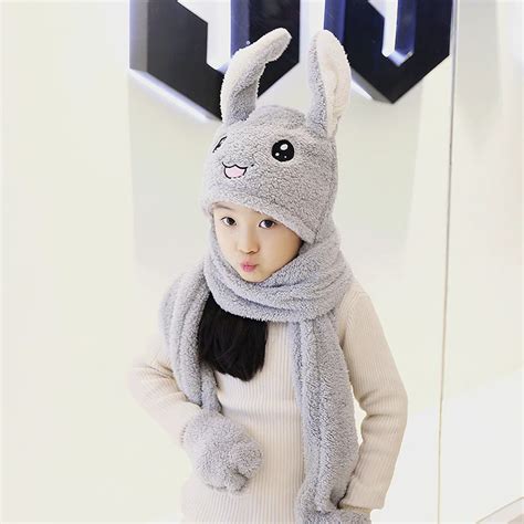 Милая шапка 3 в 1, перчатка, шарф, может перемещаться, подушка ...