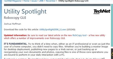 Robocopy Vs Richcopy