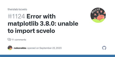 Error With Matplotlib Unable To Import Scvelo Issue Theislab Scvelo GitHub