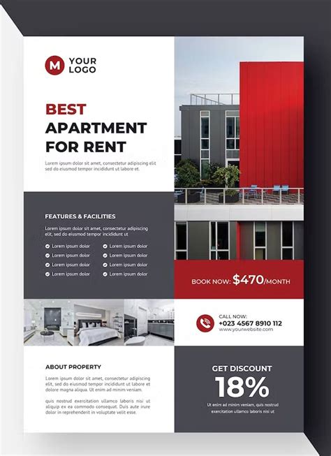 Apartment Flyer Template Psd