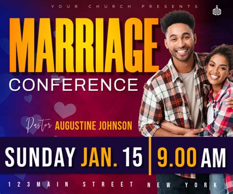 Marriage Conference Template Postermywall