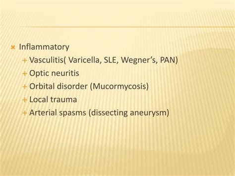 Retinal Artery Occlusions Pptx