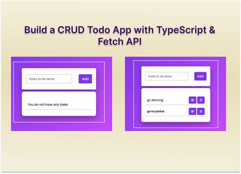 build a crud todo app with typescript and fetch api