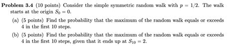 solved problem 3 4 10 points consider the simple symmetric