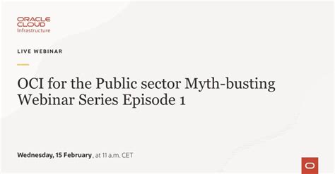 Ahmed Jassat On Linkedin Myth Busting Webinar Series Oracle Cloud Infrastructure Oci For The…