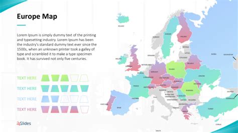 Europe Powerpoint Map Editable Ppt Slides Europe Map