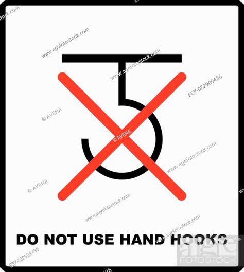 Do Not Use Hand Hooks Package Sign For Use On Cardboard Boxes