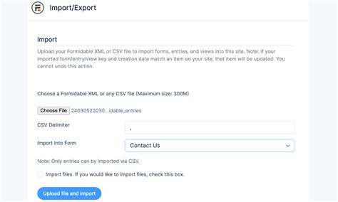 Import Forms Entries And Views Formidable Forms