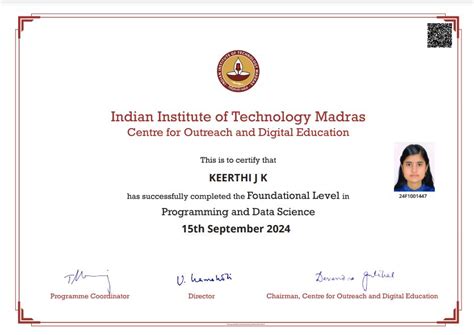 Keerthi Jk On Linkedin Achievementunlocked Iitmadras