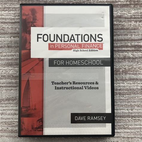 Foundations In Personal Finance For Homeschool High School Ed Dvds