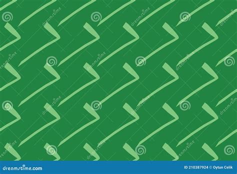Vector Texture Background Seamless Pattern Hand Drawn Green Colors Stock Vector
