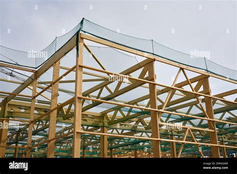 Germany Bavaria Upper Bavaria Neuötting Hall Construction Shell Construction Timber